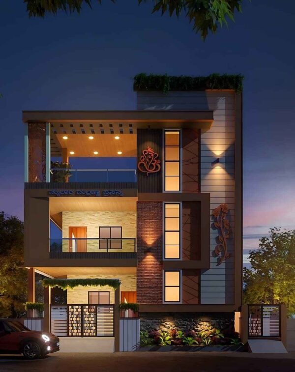 3d Front Elevation Design Custom House Elevation Services Online